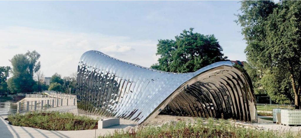 NAWA Pavilion: Inflated steel sculpture – urbanNext