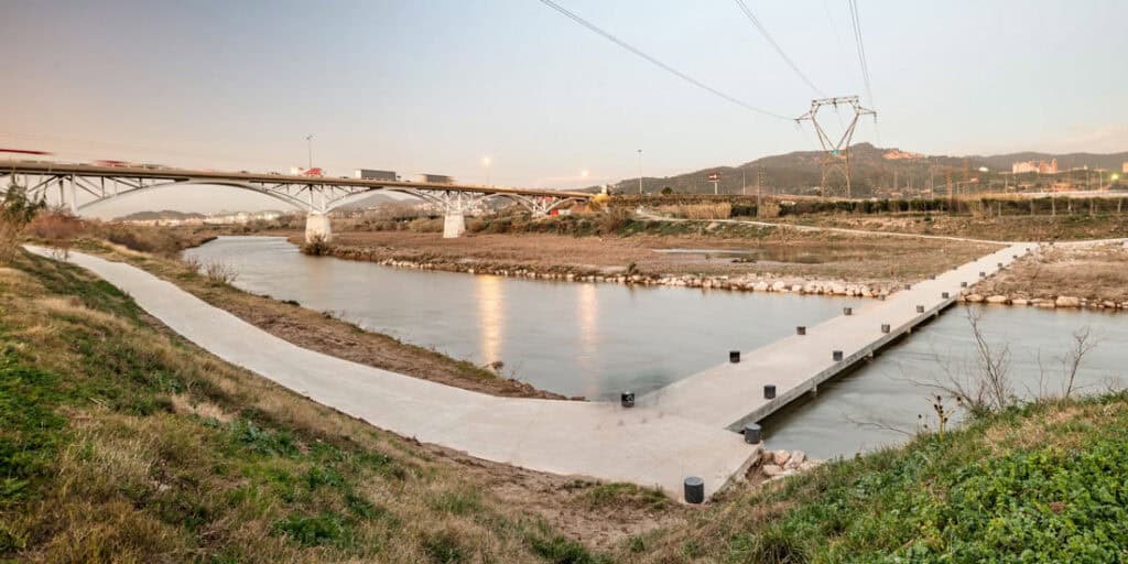 Floodable Ford on the Llobregat River – urbanNext